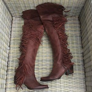 Ash | Shoes | Ash Fringe Thigh Boots 4 9 Otk Cowboy Butch New | Poshmark